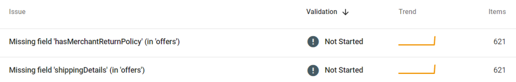 New Shipping Details and Return Policy Warnings in Merchant Listings
